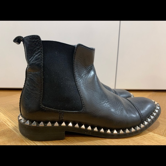 Zara | Shoes | Zara Leather Studded Boots | Poshmark
